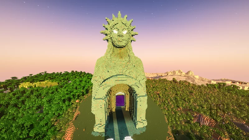 Nether Portal - Liberty Statue - Litematic & Schematic Minecraft Map