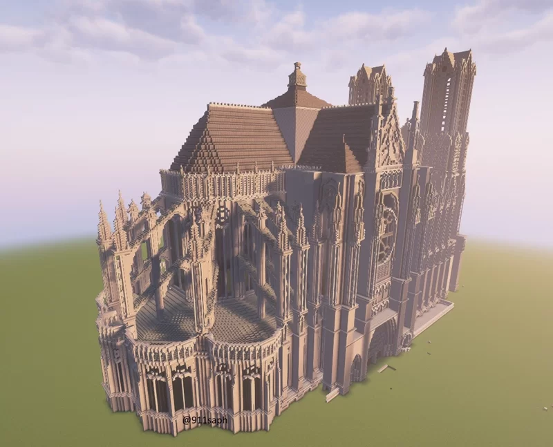 Cathedral of Notre-Dame of Reims Minecraft Map