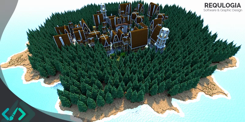 Medieval Forest Map 400x400 Minecraft Map
