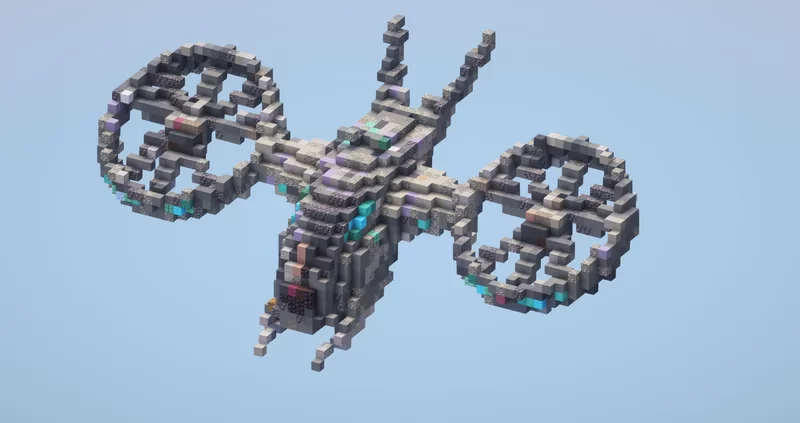Futuristic helicopter Minecraft Map