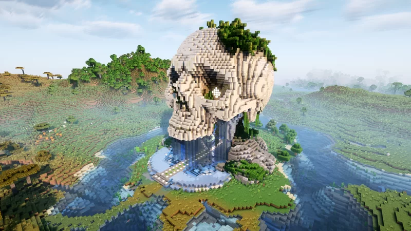 Minecraft Skull Nether Portal Statue V07 Minecraft Map