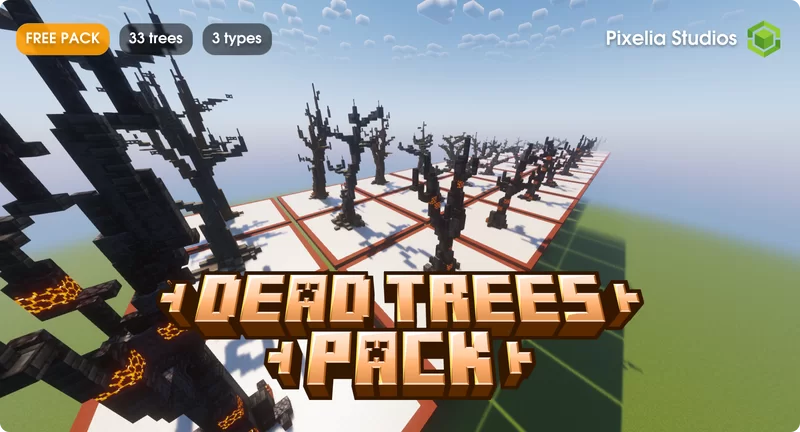 Free Dead Trees | 33 trees | 3 types Minecraft Map