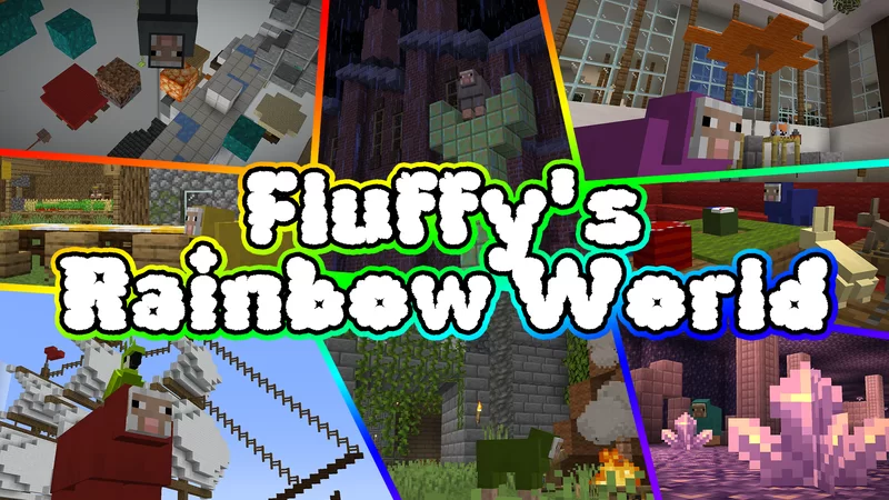 Fluffy's Rainbow World Minecraft Map