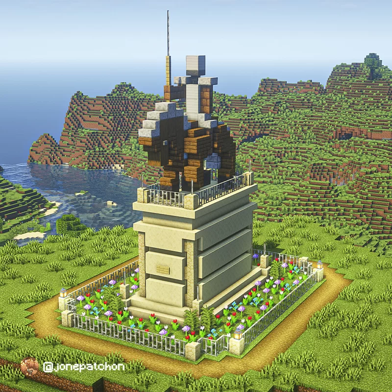 Horse statue Minecraft Map