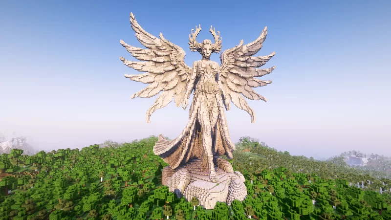 Minecraft Angel Statue V19 Free Minecraft Map