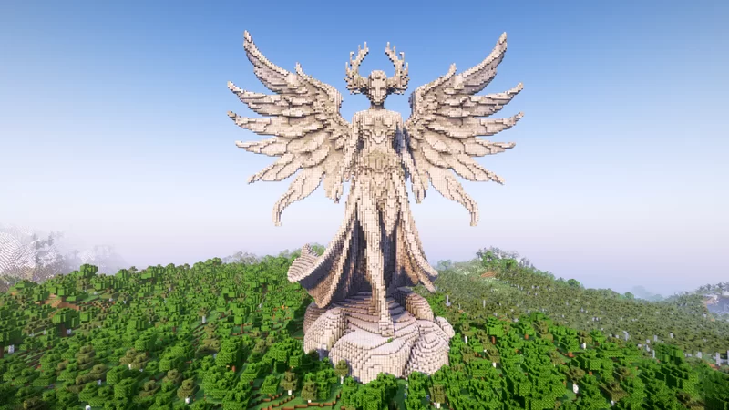 Minecraft Angel Statue V19 Free Minecraft Map