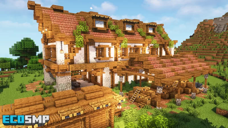 🪚 Timberfall Medieval Carpenter/Sawmill Minecraft Map