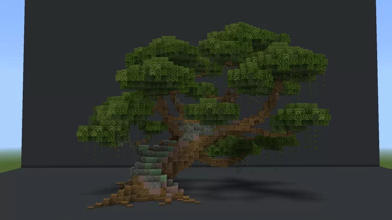 my first try making a tree Minecraft Map