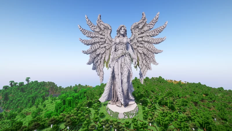 Minecraft Angel Statue V27 Minecraft Map