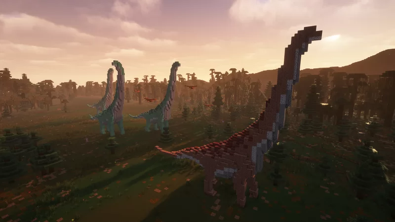 Realistic Dinosaurs II — Schematic Pack Minecraft Map