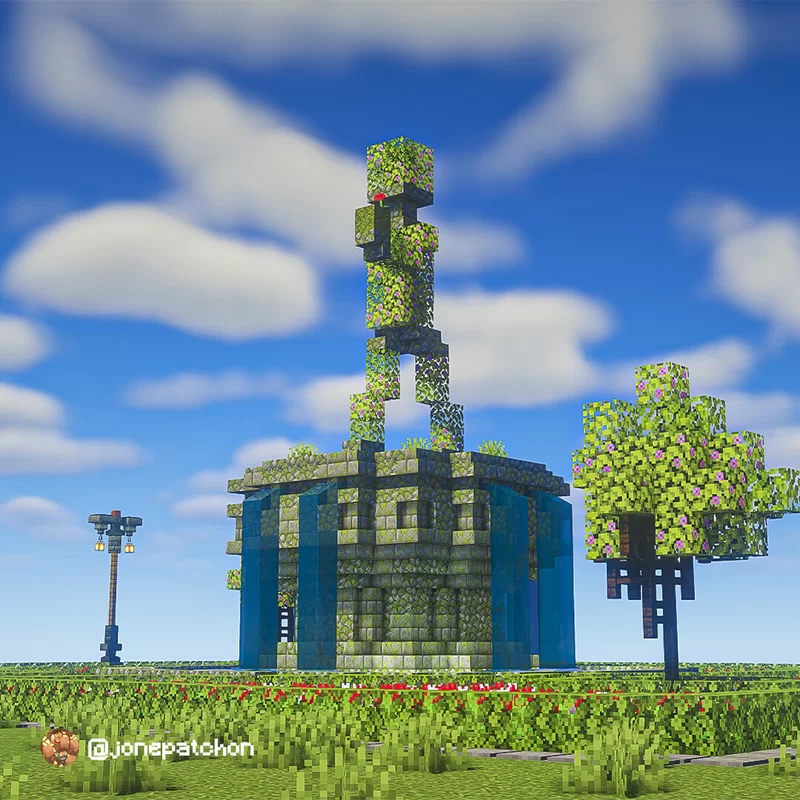 Garden fountain Free Minecraft Map