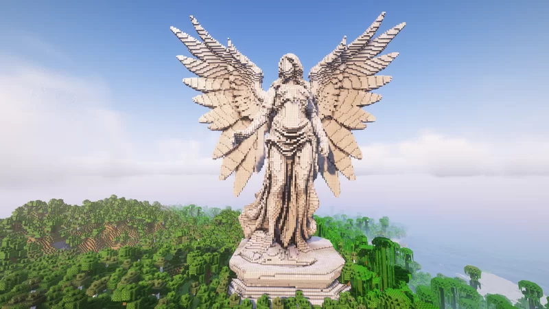 Minecraft Angel Statue V05 Minecraft Map