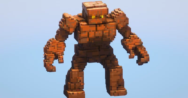 Clay golem Minecraft Map