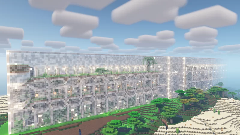 The line - Solarpunk city Minecraft Map