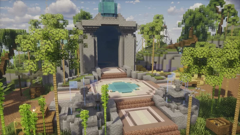 Azure Village - Survival Spawn Minecraft Map