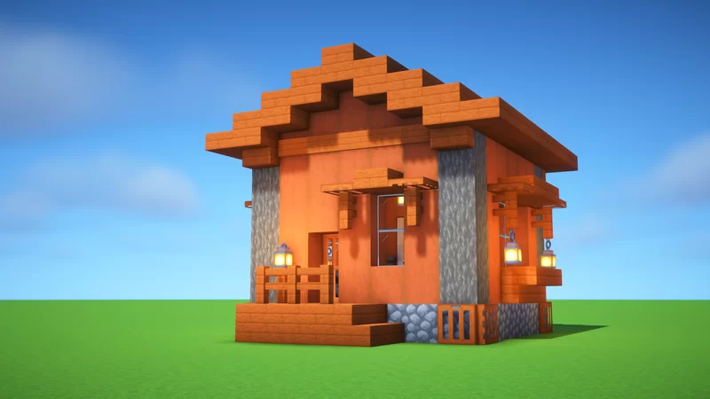 Starter Build, Acacia +Tutorial (Free) 🏡(16) Minecraft Map