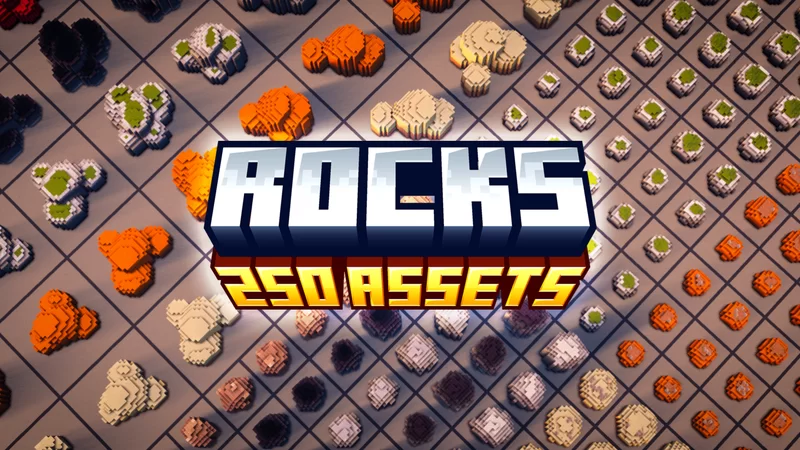 Rock Assets | 250 Unique Rocks Minecraft Map