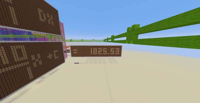 Calculus (Integral/Derivative) Evaluator Minecraft Map