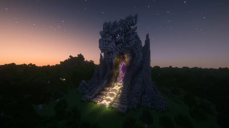 Minecraft Dragon Nether Portal Statue V28 Free Minecraft Map