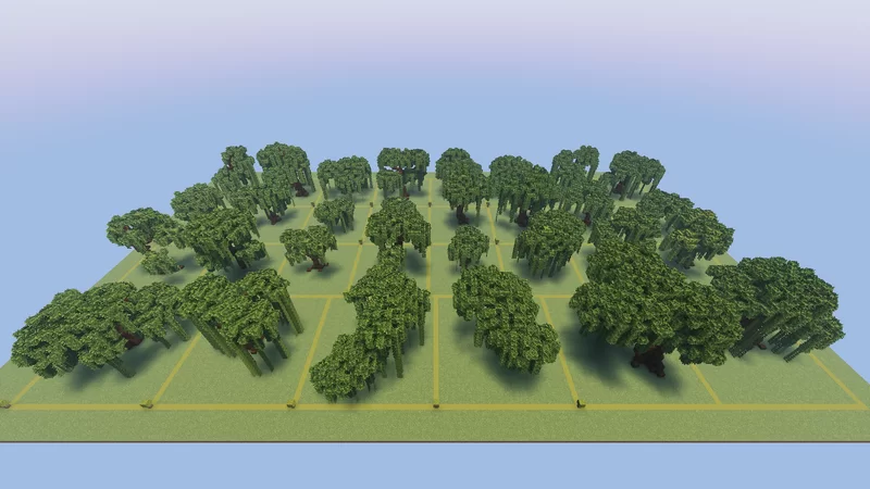 [DOWNLOAD] Willow Tree Pack (30 trees) ║ map + schematics Minecraft Map