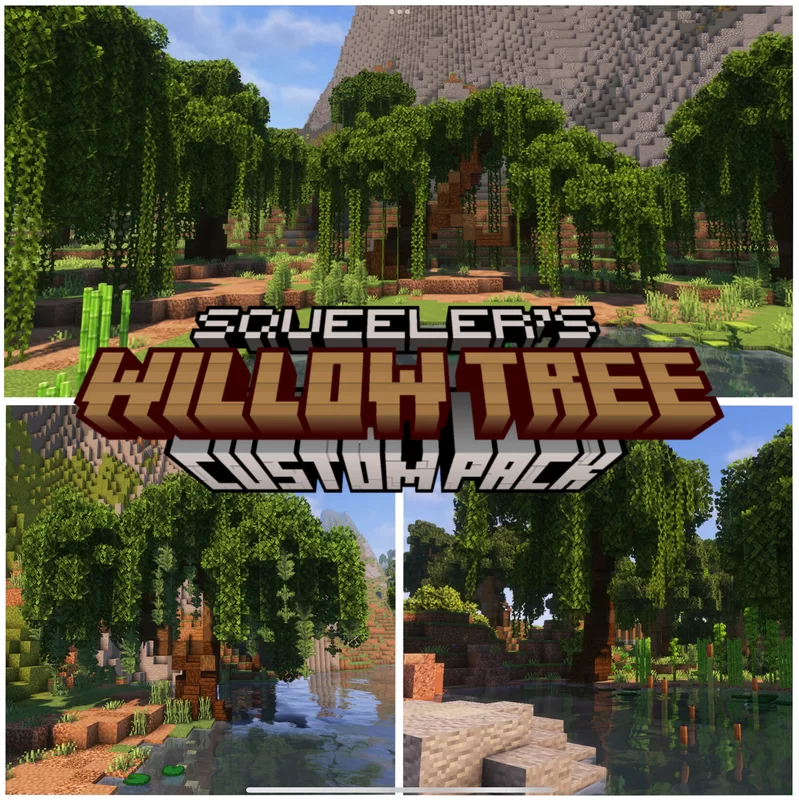 [DOWNLOAD] Willow Tree Pack (30 trees) ║ map + schematics Minecraft Map