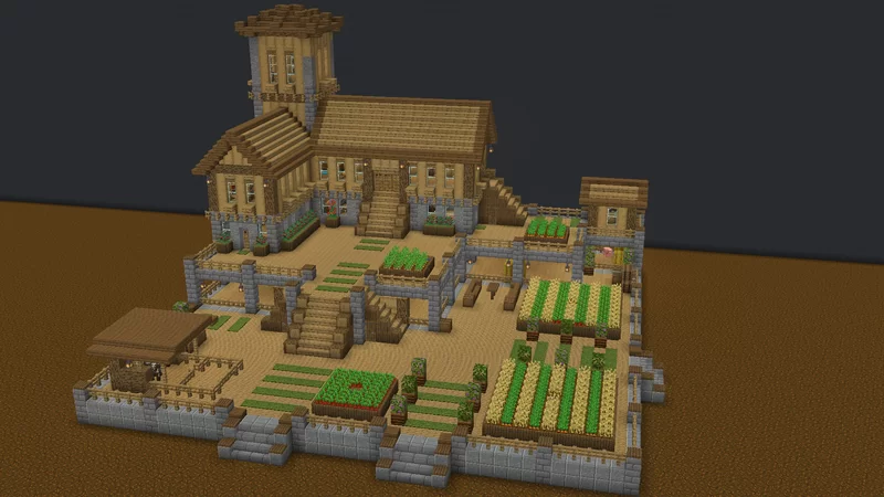 Large Survival Base Complex , (Tutorial in Description) Minecraft Map