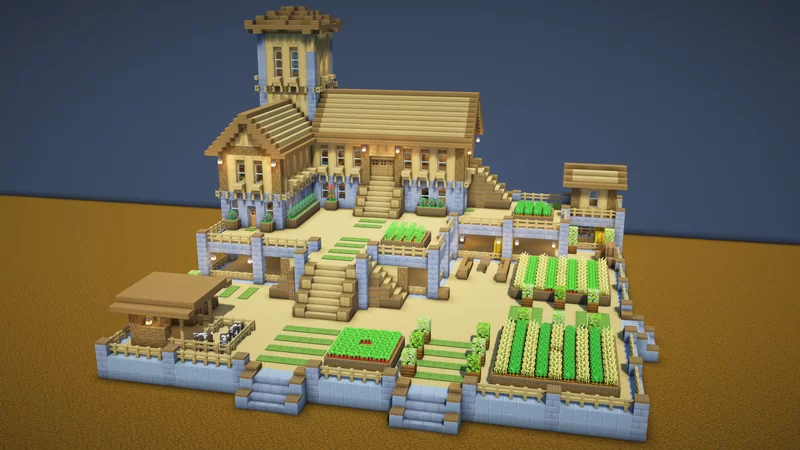 Large Survival Base Complex , (Tutorial in Description) Minecraft Map