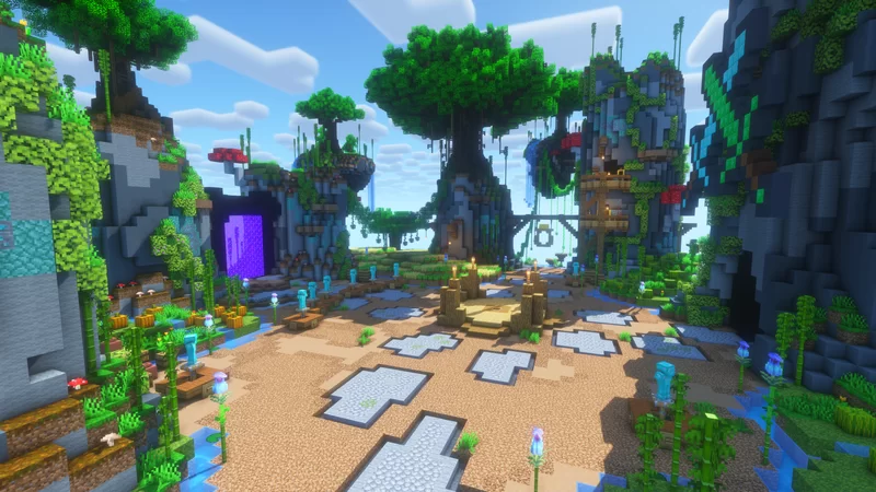 Divinity | 260x190 | Tropical Lobby Minecraft Map