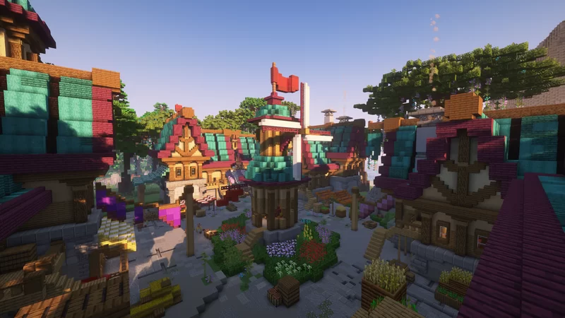 MMORPG | Ultimate World | 3500x2500 v1.20.4+ Minecraft Map