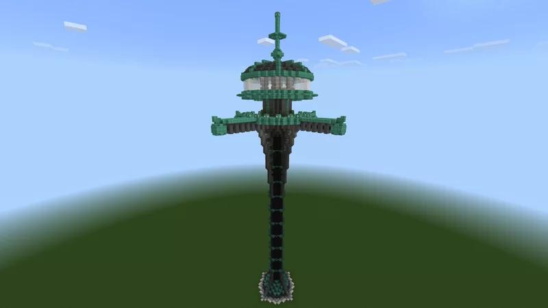 The Happy Ghast Tower Skyport / Airport Minecraft Map