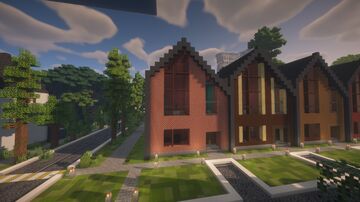 Townhouse Minecraft Maps with Downloadable Schematic