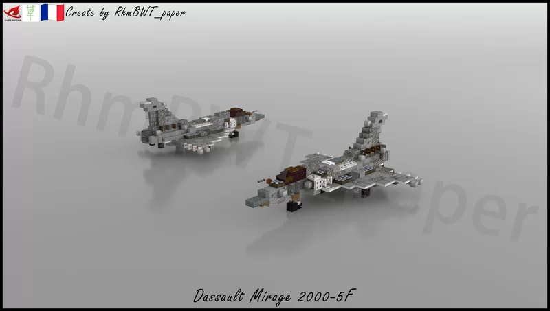 Minecraft [1.5:1] Mirage 2000-5F Minecraft Map