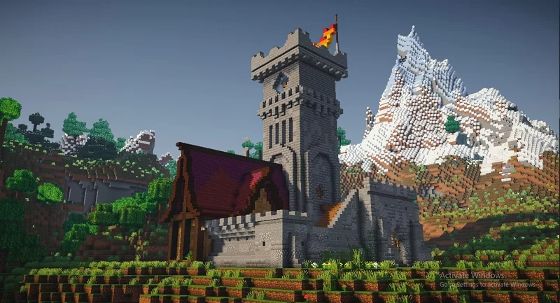 EPIC SMALL CASTLE | World Download / ( Litematica support ) Minecraft Map