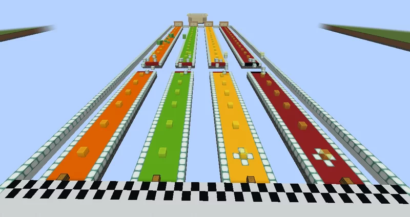 Lucky Blocks Race And PVP Minecraft Map