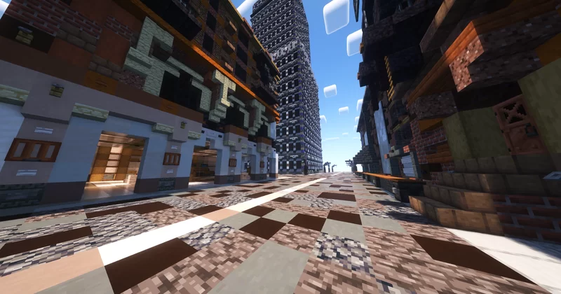 Small City Street Minecraft Map