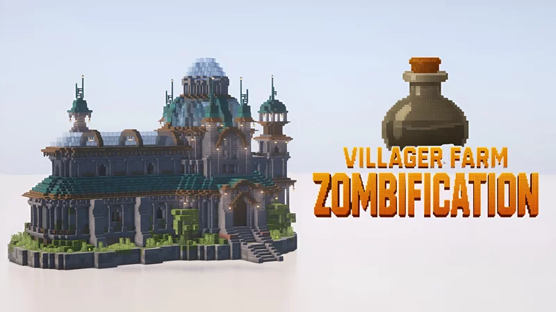 Working Villager Farm and Zombification on 1.21+ Minecraft Map