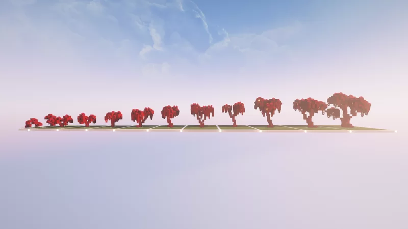 Luna's Custom Crimson Trees Minecraft Map