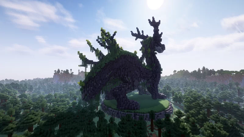 Minecraft Ancient Dragon Statue V02 Free Schematic Minecraft Map