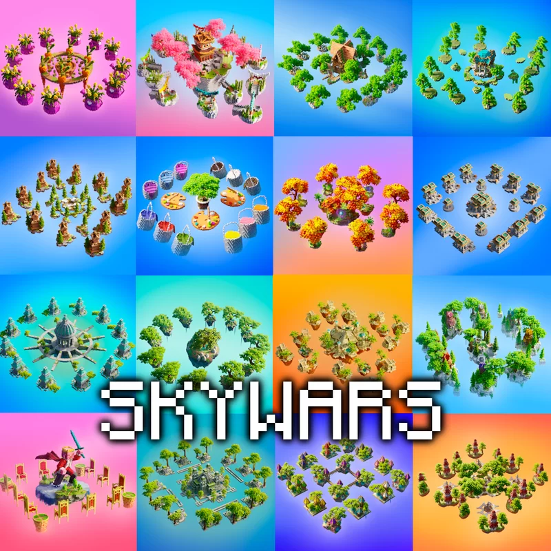 34 Skywars maps [1.8+] Minecraft Map