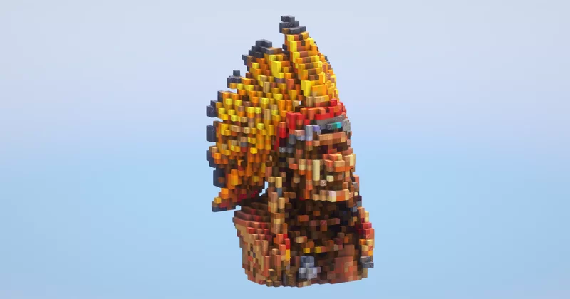 Native american bust small Minecraft Map