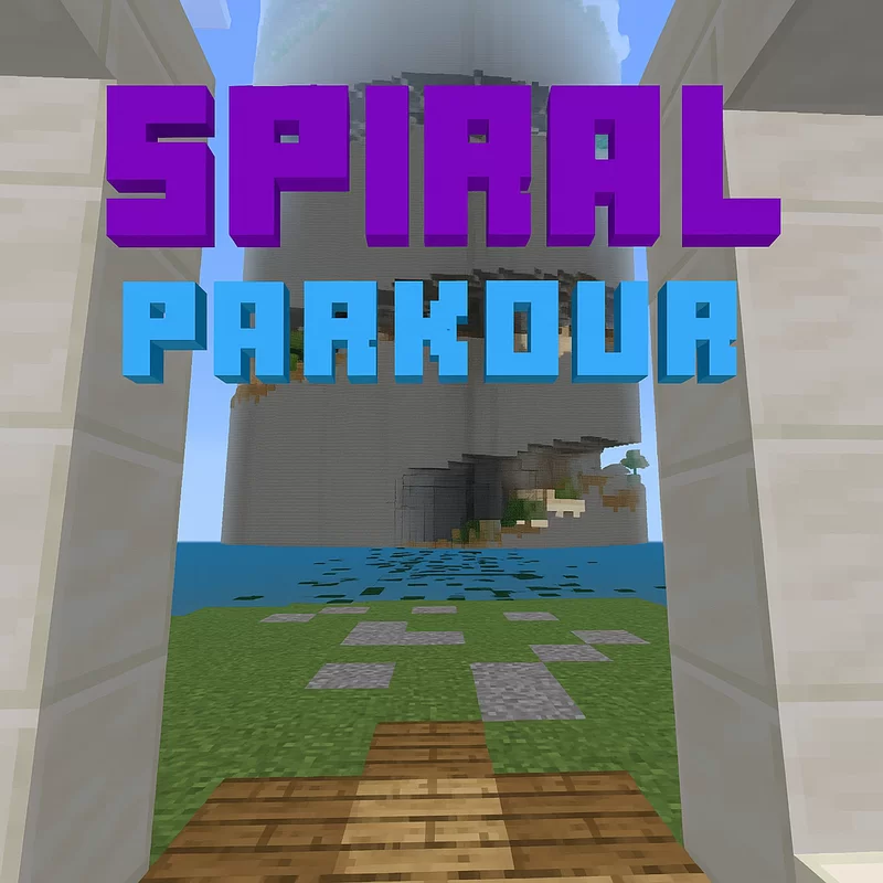 Spiral parkour (MCPE/Bedrock) Minecraft Map