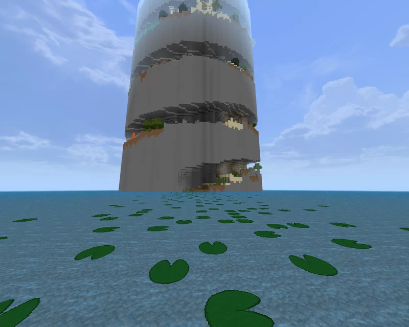 Spiral parkour (MCPE/Bedrock) Minecraft Map