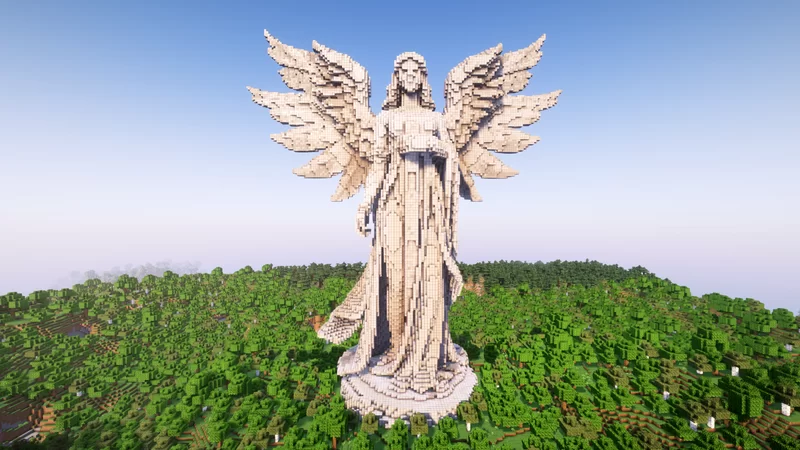 Minecraft Angel Statue V15 Minecraft Map