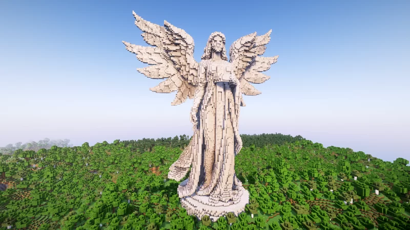 Minecraft Angel Statue V15 Minecraft Map