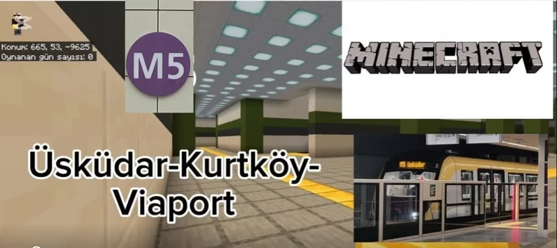 M5 | Üsküdar - ViaPort Metro Line Minecraft Map