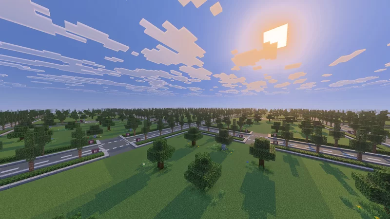 City Plotworld for servers & realms 64x64 [Bedrock & Java] Minecraft Map