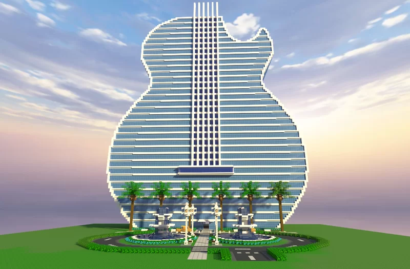 Modern Guitar Hotel Minecraft Map