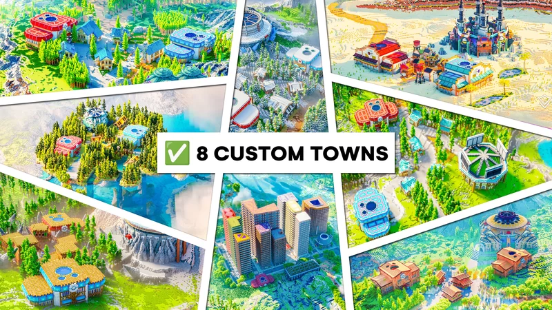 DIVINOS 3.3 | Download | 4K Cobblemon + Pixelmon Map | 8 Towns | 100% ...