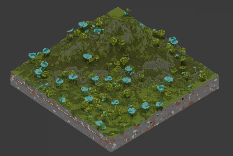 Custom Radioactive World Map 500x500 Blocks Minecraft Map