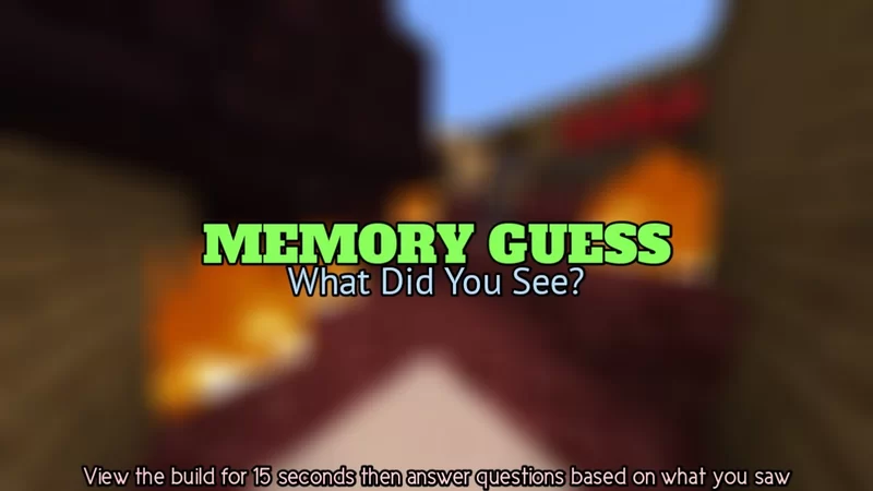 Memory Guess: What did you see? Minecraft Map